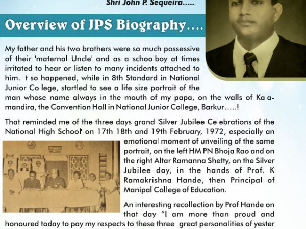 John P Sequeira - Barkur Online