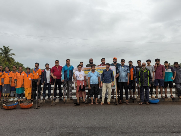 Community Groups Unite for Barkur Bridge Cleanup Drive - Barkur Online