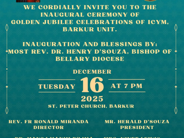 ICYM Barkur Unit Set to Launch Golden Jubilee Year Celebrations ...
